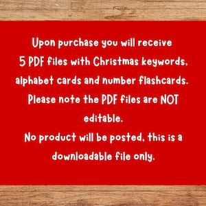 Christmas Flash Cards, Winter Flashcards, Christmas Educational ...