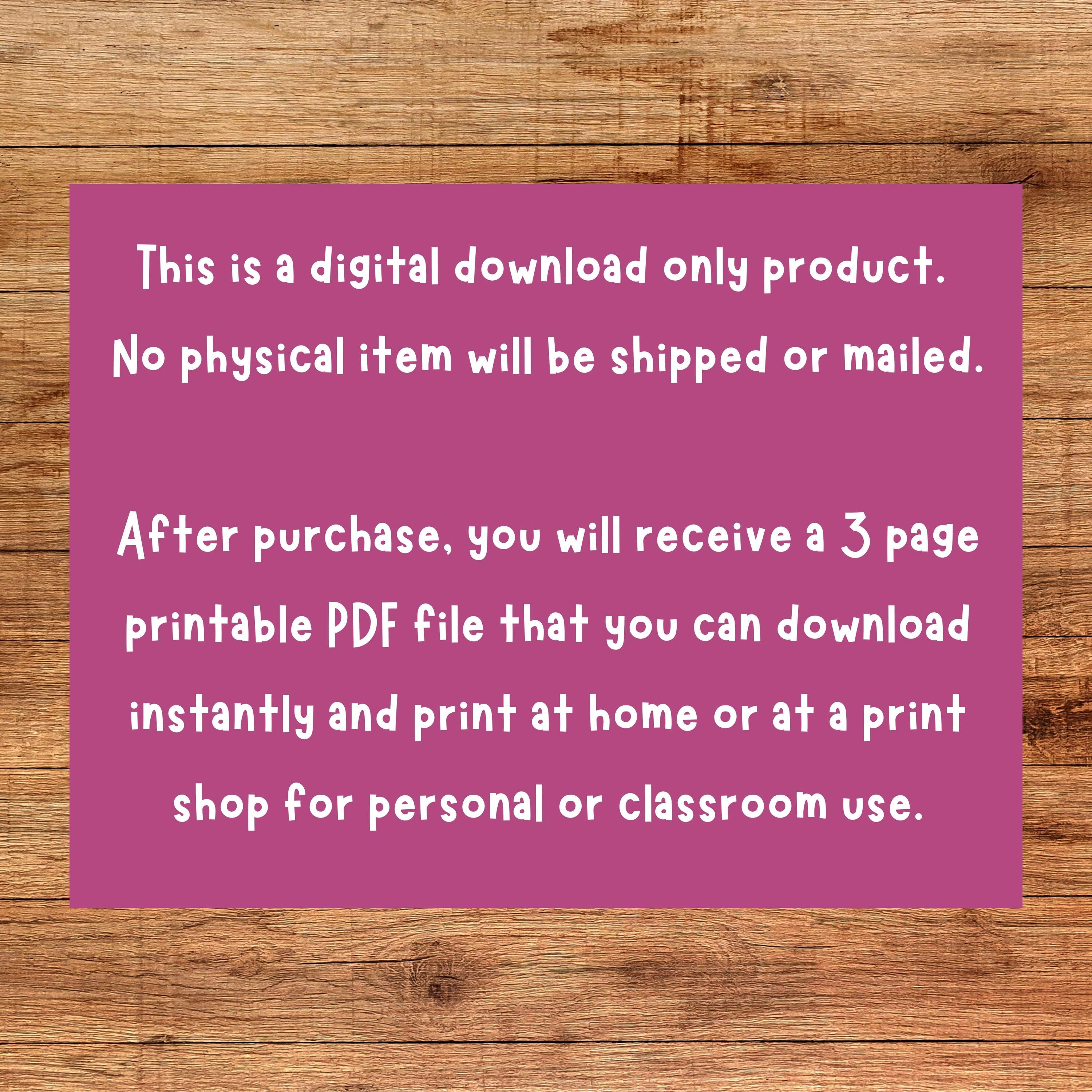 Valentine's Day Fact Cards Printable | Preschool, Pre-k & Kindergarten ...