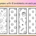 Printable Coloring Bookmarks Food Candy Sweet Treat Themed, Color Your ...
