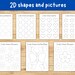 Tracing Line and Shape Worksheets, Kids Educational Activity, Tracing ...
