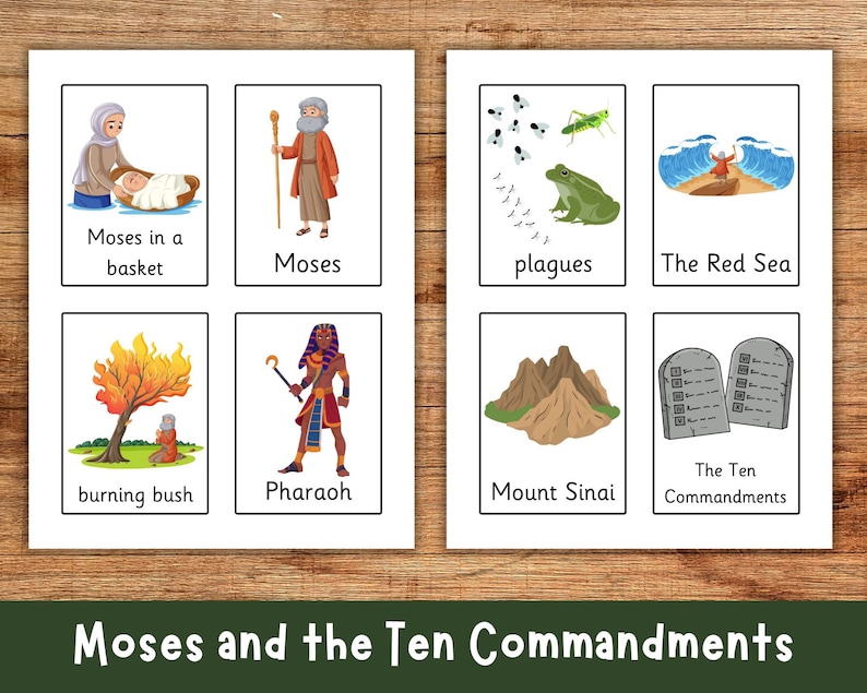 Kids Bible Flashcards, Christian Flash Cards, Christian Key Vocabulary ...