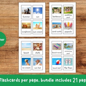 Seasons Flash Cards, Weather Flashcards, Months of the Year ...