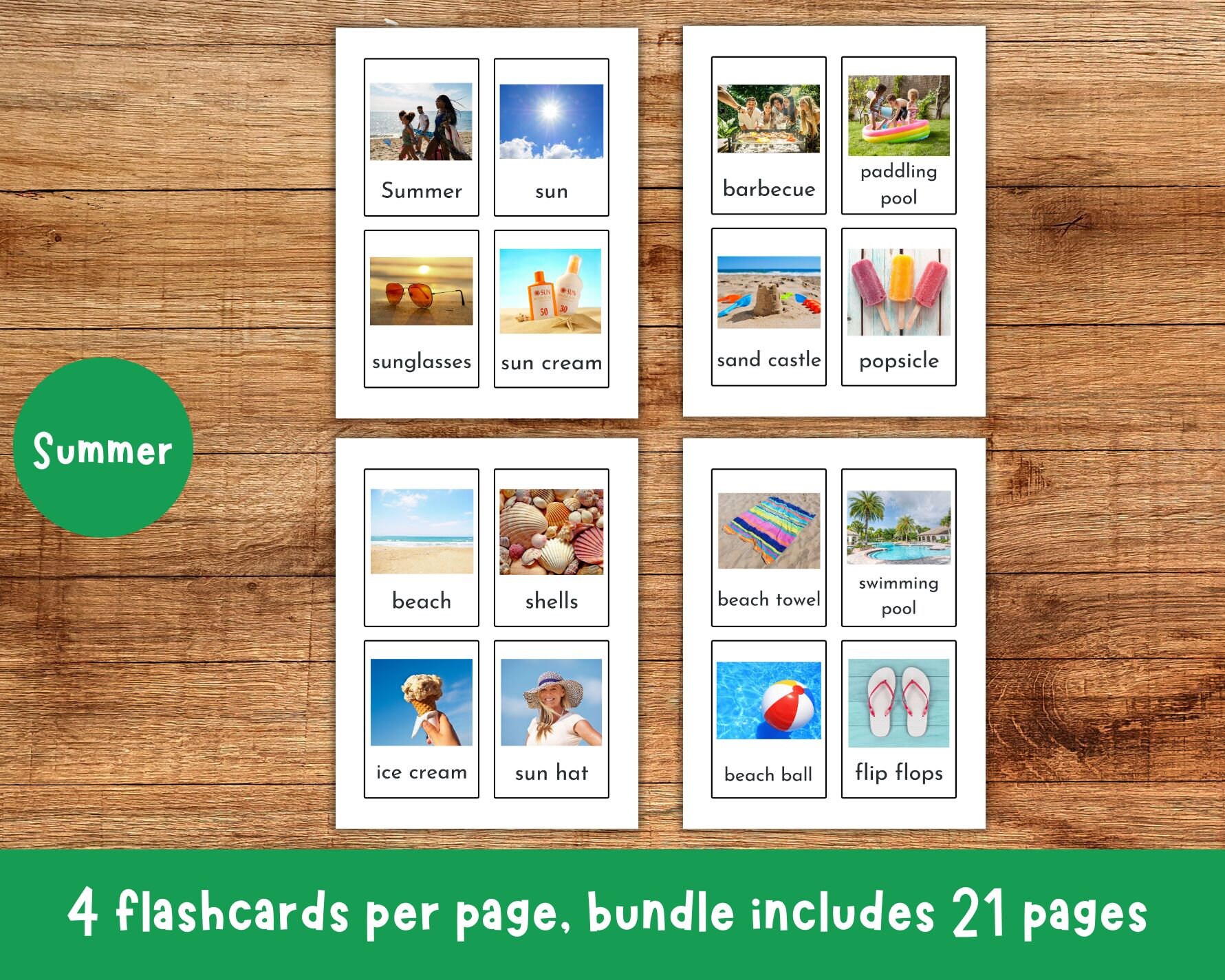 Seasons Flash Cards, Weather Flashcards, Months of the Year ...