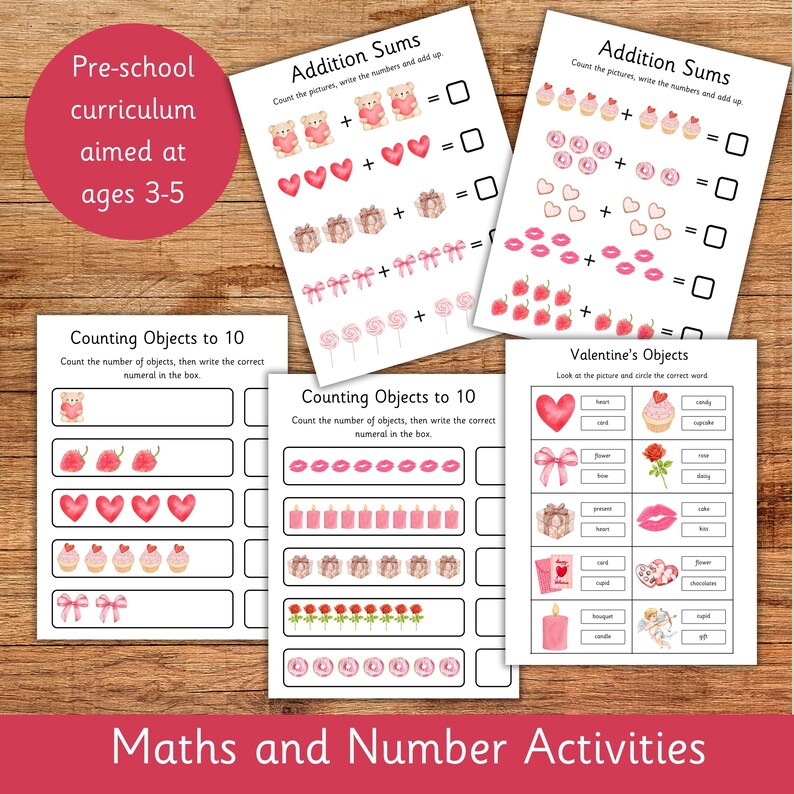 80+ Pages Valentine's Day Preschool Curriculum, Valentine's Unit of ...