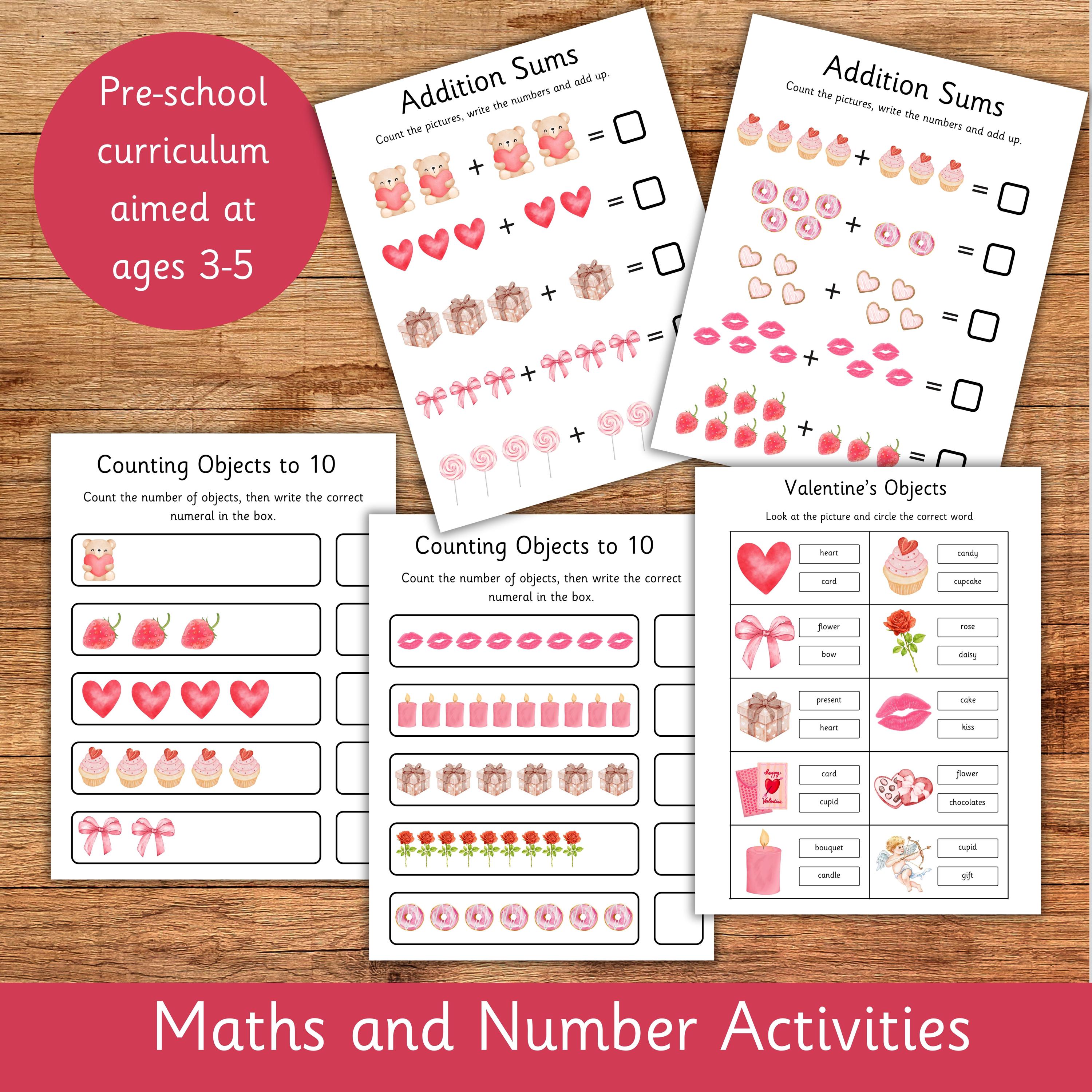 80+ Pages Valentine's Day Preschool Curriculum, Valentine's Unit of ...