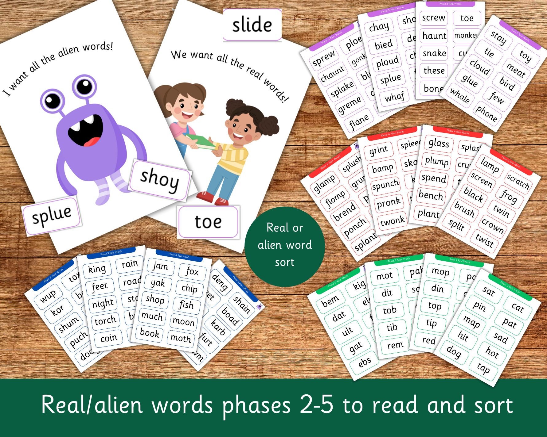 Phonics Screening Bundle, Year 1 Phonics Screening Printable, Phonics ...