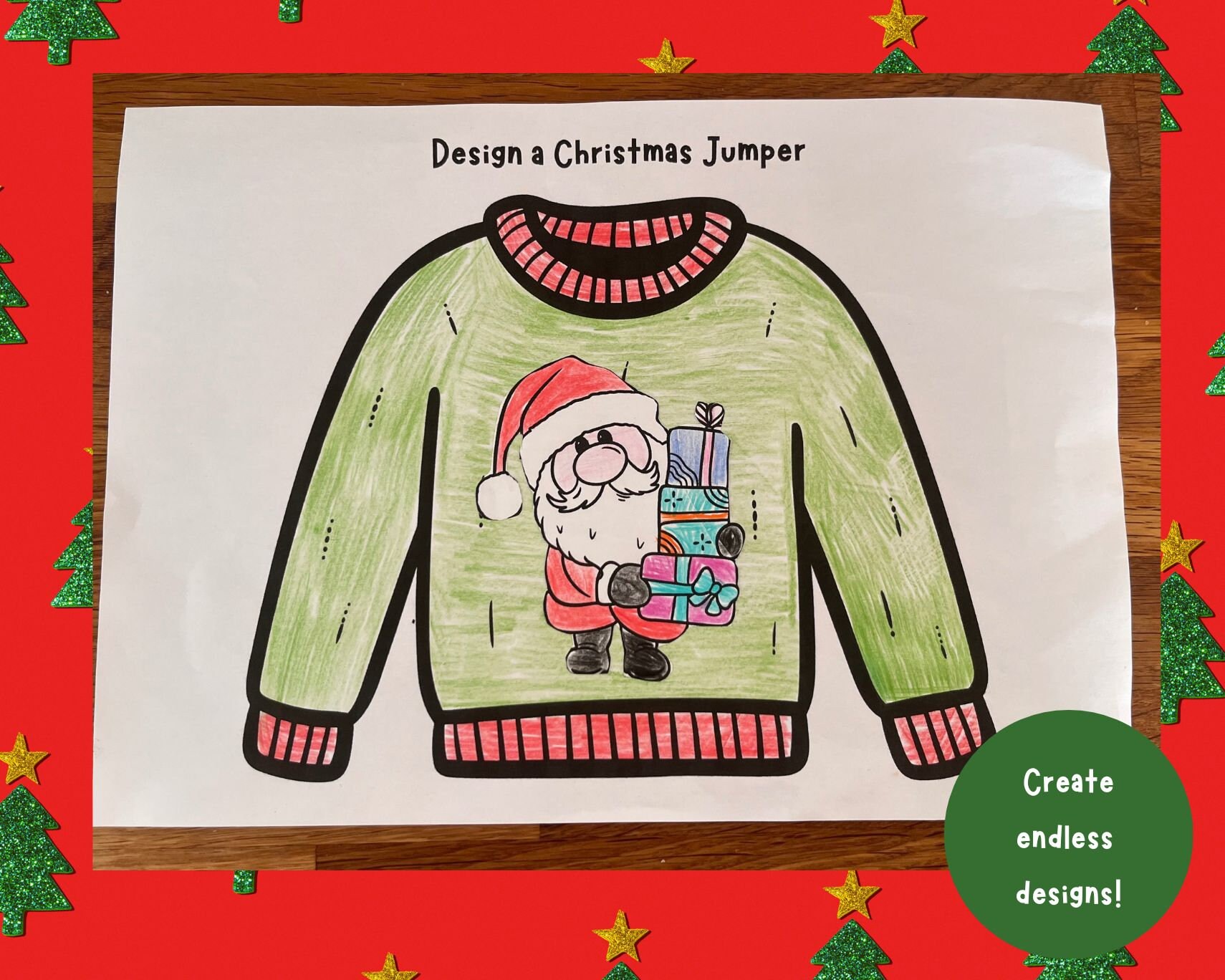 Christmas Craft Activity for Kids, Christmas Cut and Glue , Kids ...