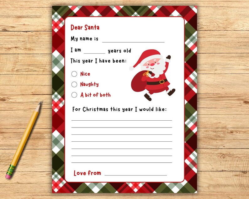 Écrire une lettre au Père Noël Un guide pour les enfants de maternelle ...