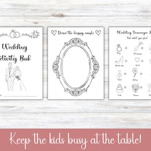Kids Wedding Activity Pack, Kids Wedding Games, Wedding Coloring Pages ...