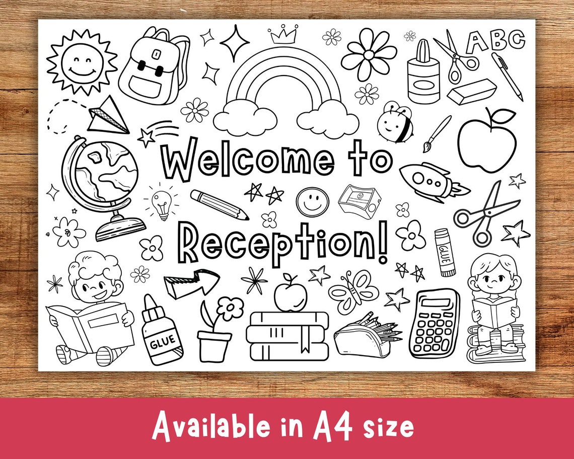 First Day of School Colouring Page, Start of the School Year Colouring ...