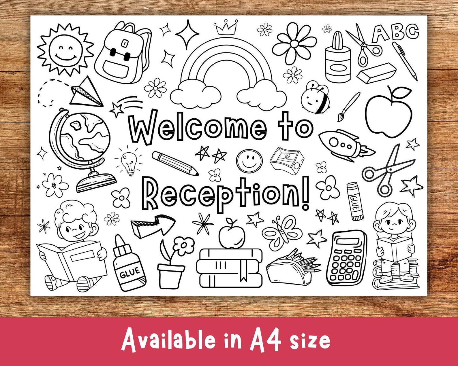 First Day of School Colouring Page, Start of the School Year Colouring ...