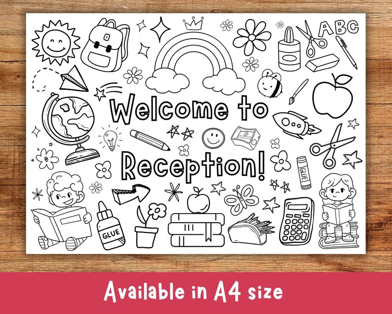 First Day of School Colouring Page, Start of the School Year Colouring ...