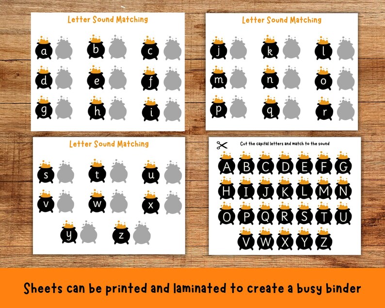 Halloween Busy Book, Halloween Busy Binder, Toddler Learning Binder ...