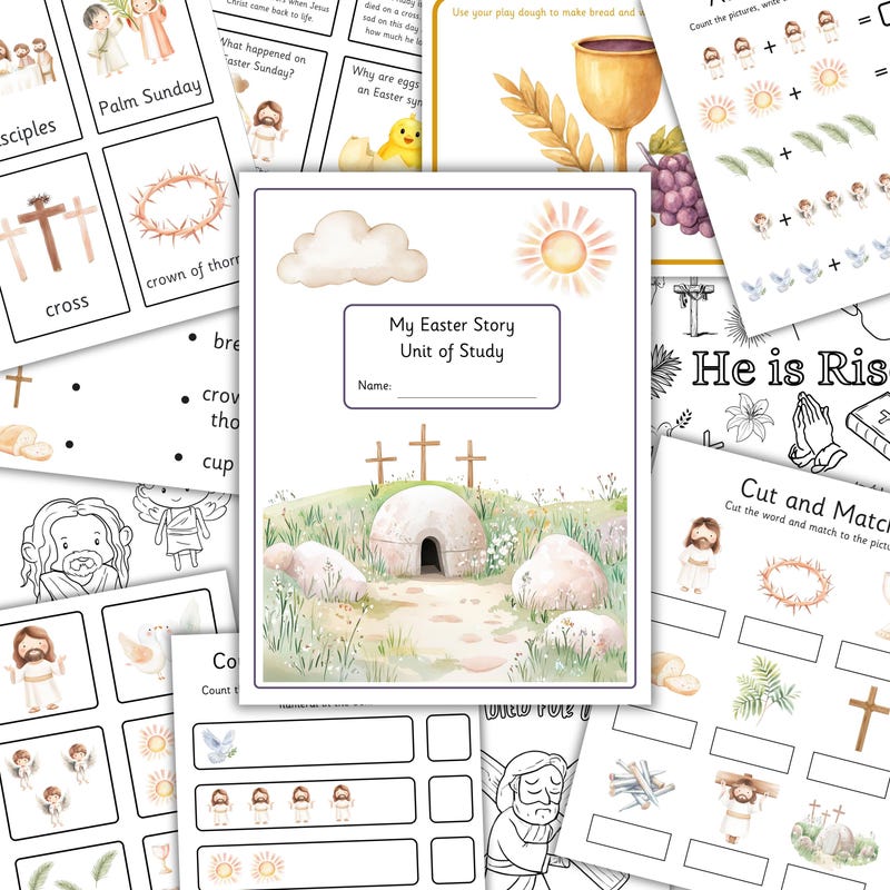 Christian Pre K Worksheet - Etsy