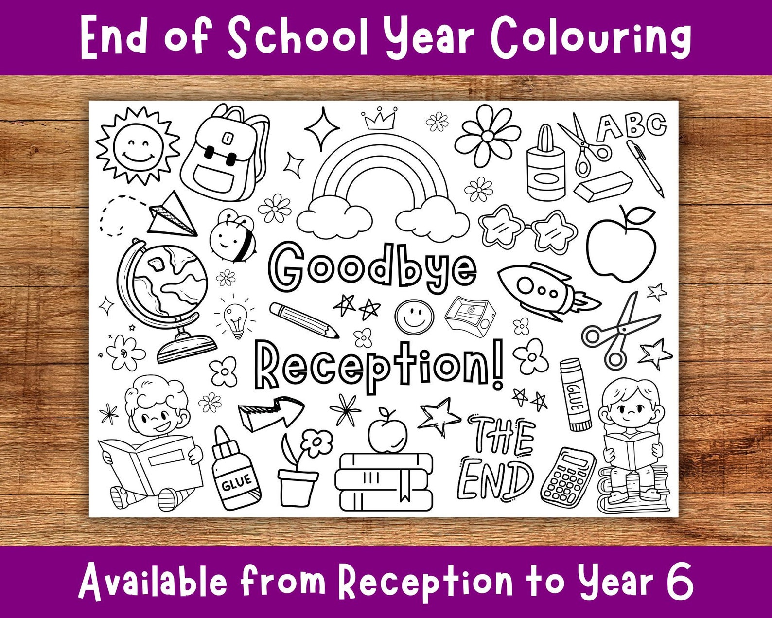Last Day of School Colouring Page, End of the School Year Colouring ...