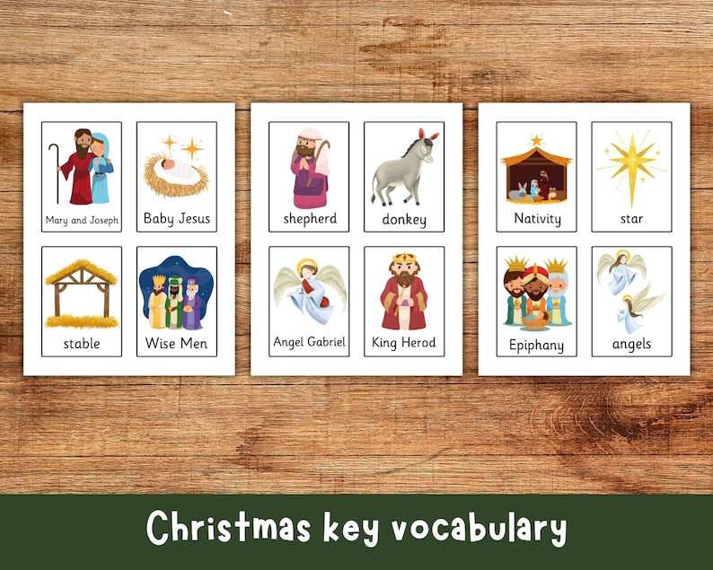 Kids Bible Flashcards, Christian Flash Cards, Christian Key Vocabulary ...