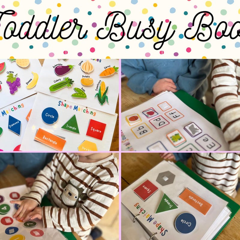 Busy Book Printable - Etsy