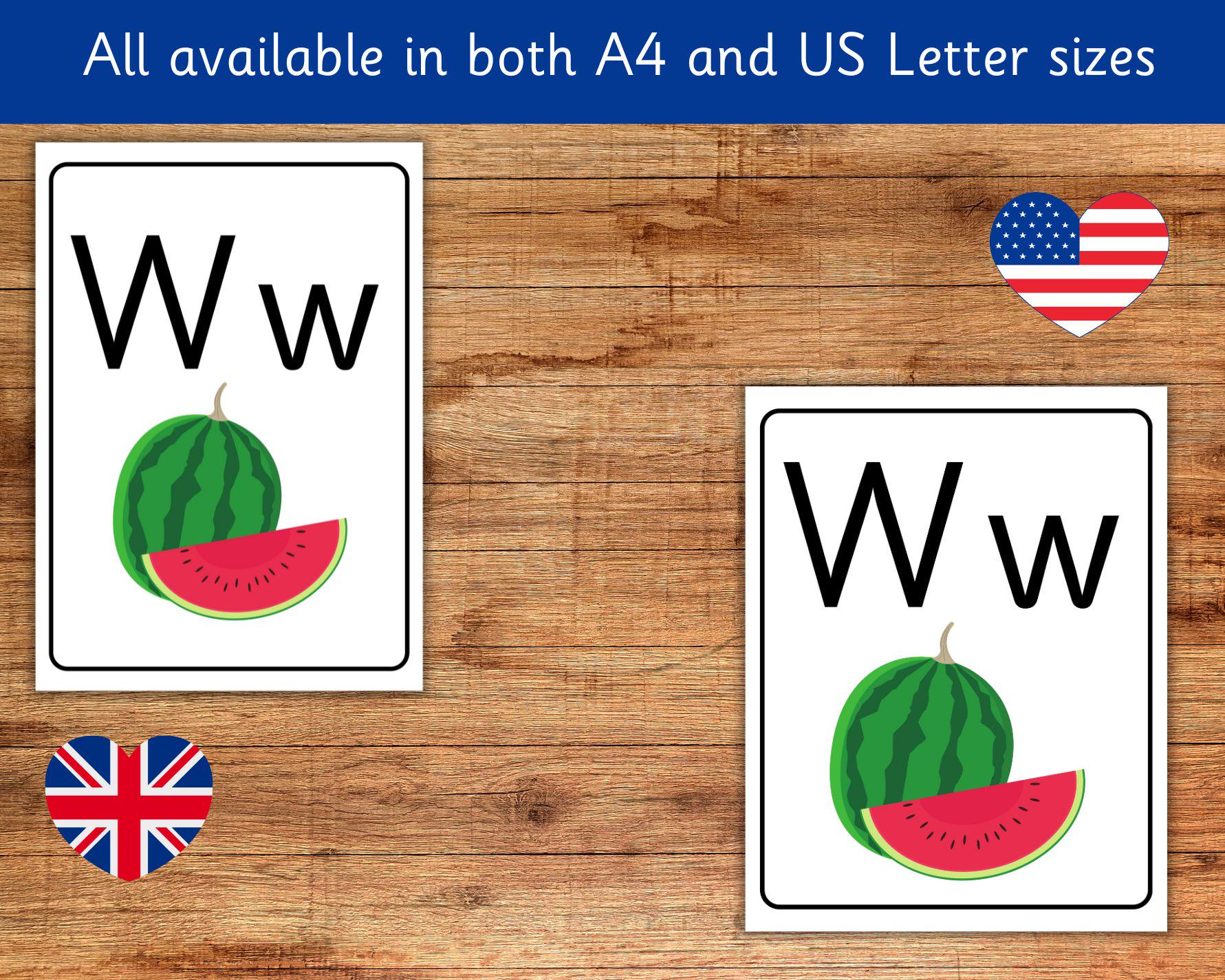 Alphabet Flashcards, Printable Alphabet Posters, ABC Flashcards ...