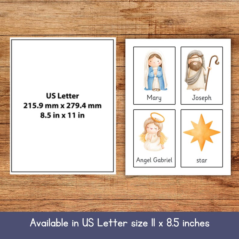 Nativity Flash Cards, Christmas Flashcards, Christian Flashcards ...