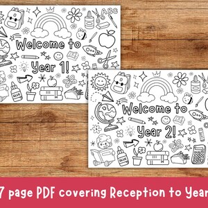 First Day of School Colouring Page, Start of the School Year Colouring ...