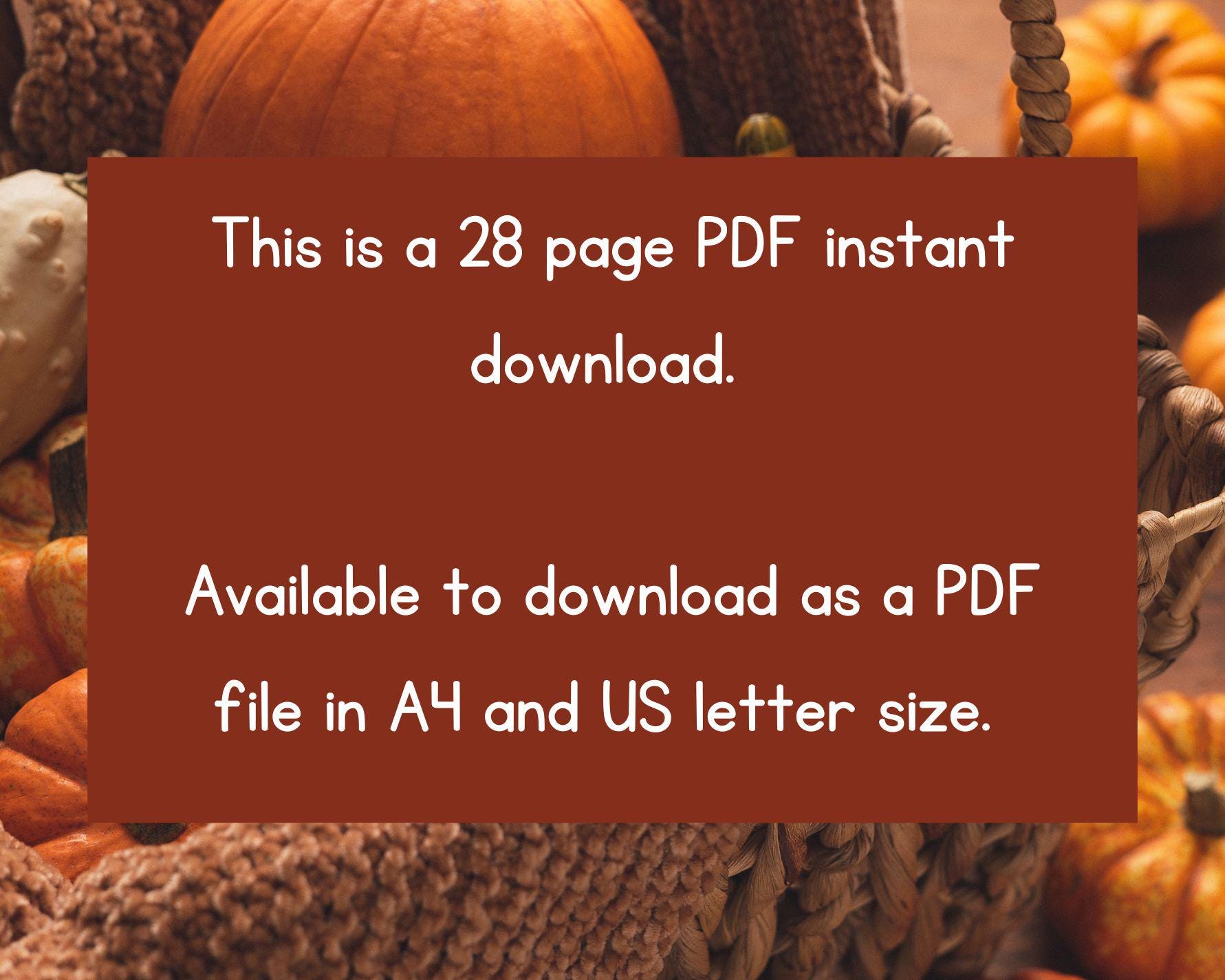 Fall Autumn A-Z Coloring Pages, Fall Activity for Kids, Fall Tracing ...
