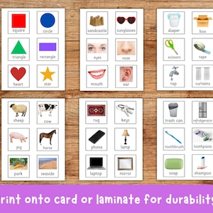 First Word Flash Cards, Baby First Word Flashcards, Educational ...
