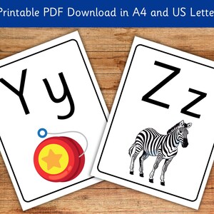 Alphabet Flashcards, Printable Alphabet Posters, ABC Flashcards ...