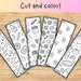Printable Coloring Bookmarks Food Candy Sweet Treat Themed, Color Your ...