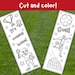 England Football Colouring Bookmarks, Colour Your Own Bookmarks, Euros ...