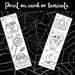 Halloween Coloring Bookmarks, Kids Halloween Activity, Halloween ...