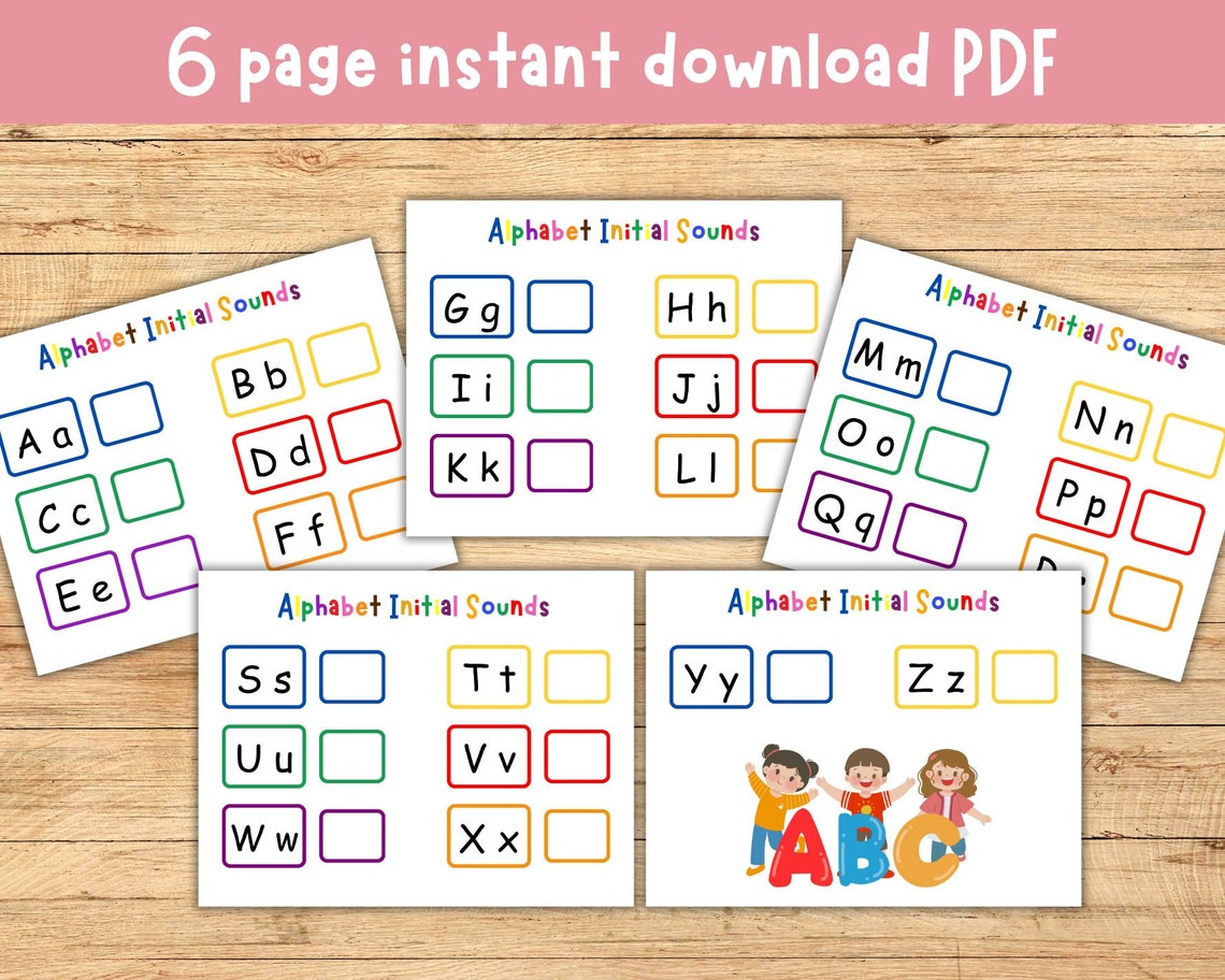 Cut and Paste Alphabet Worksheets, Preschool Learning, Educational ...
