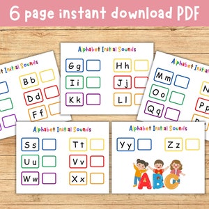 Cut and Paste Alphabet Worksheets, Preschool Learning, Educational ...