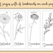 Printable Birth Month Flower Coloring Bookmarks, Color Your Own ...