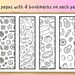 Printable Coloring Bookmarks Food Candy Sweet Treat Themed, Color Your ...