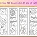 Printable Easter Coloring Bookmarks, Color Your Own Bookmarks, Bunny ...