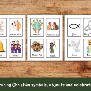 Kids Bible Flashcards, Christian Flash Cards, Christian Key Vocabulary ...
