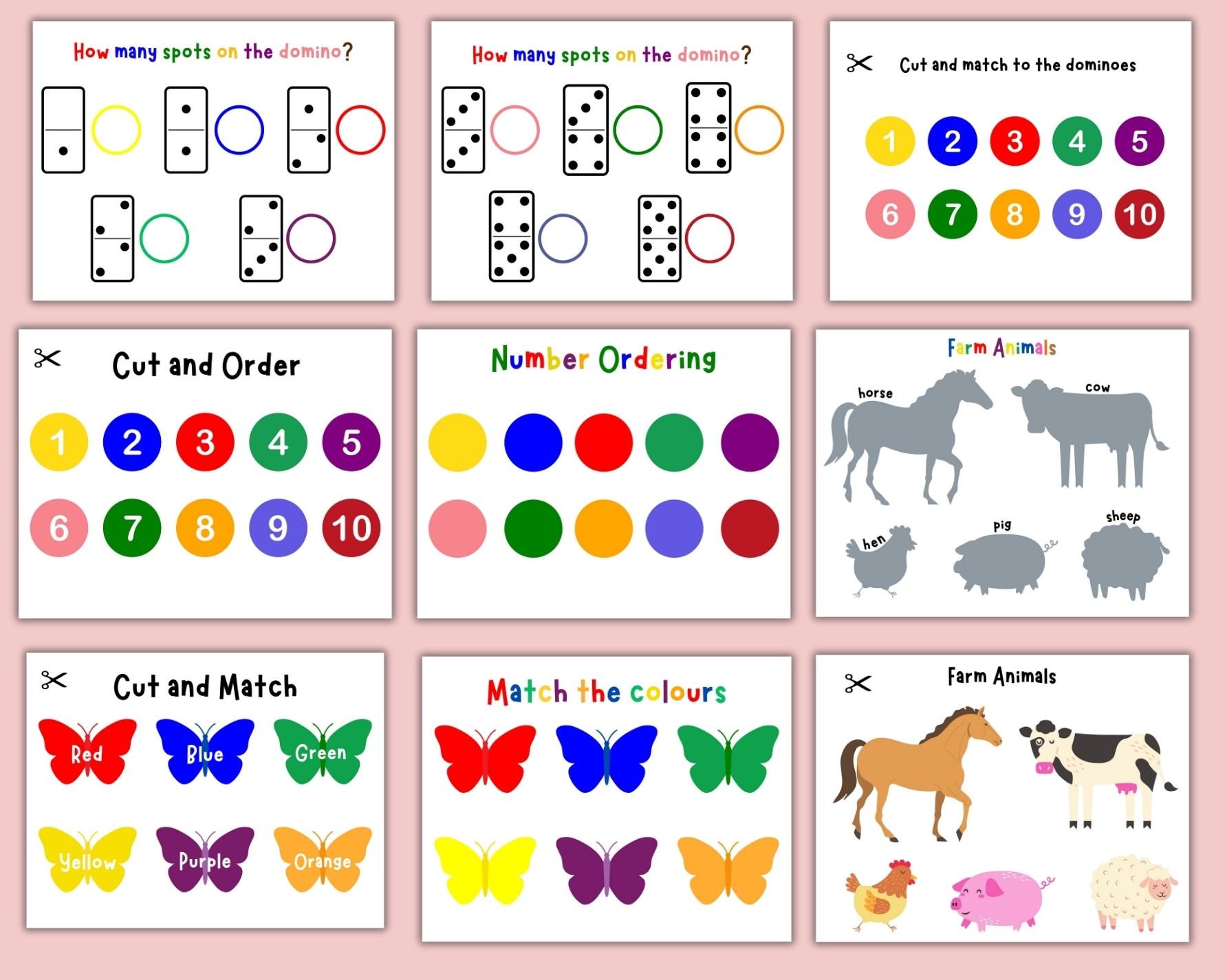 Toddler Busy Book Printable Download, First Busy Binder, Toddler ...