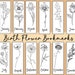 Printable Birth Month Flower Coloring Bookmarks, Color Your Own ...