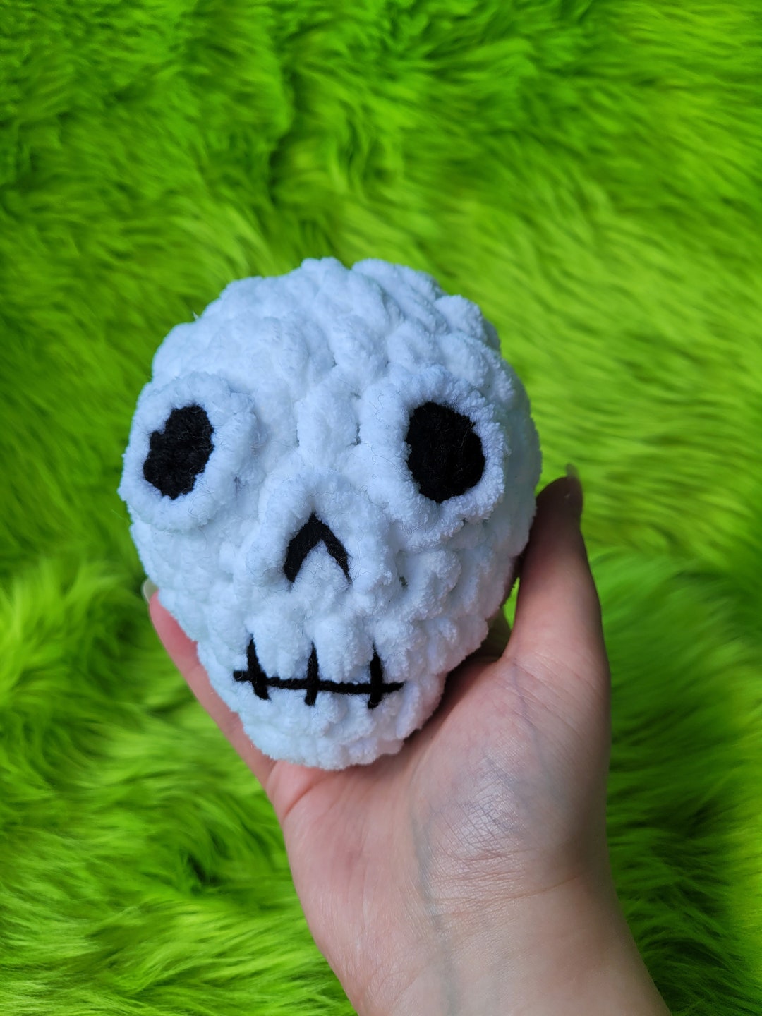 Crochet Skull Halloween Plushie - Etsy