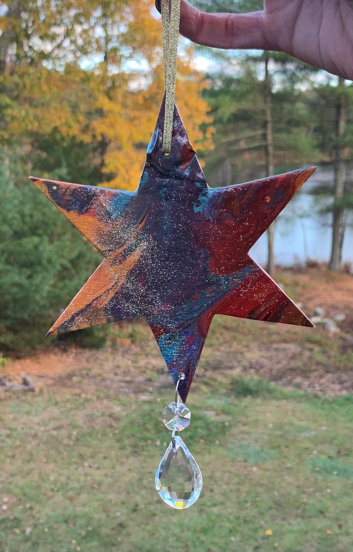 Star Acrylic Wall Art-star Hanging Art-celestial Hanging Wall Decor - Etsy