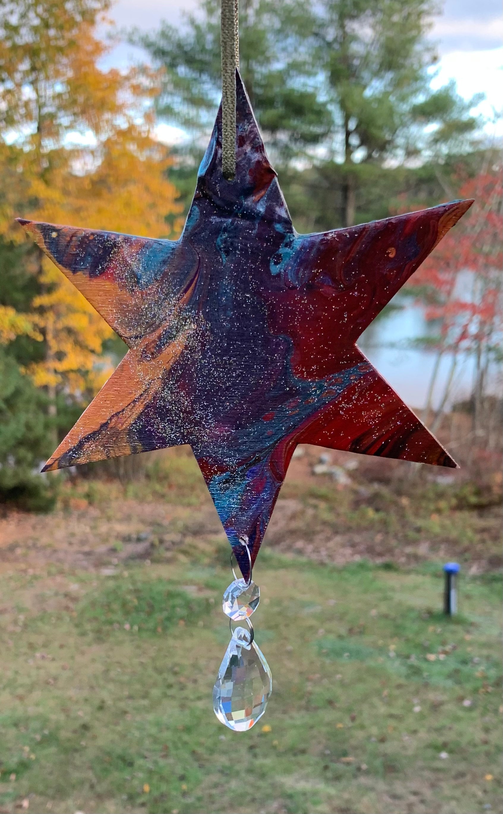 Star Acrylic Wall Art-star Hanging Art-celestial Hanging Wall Decor - Etsy