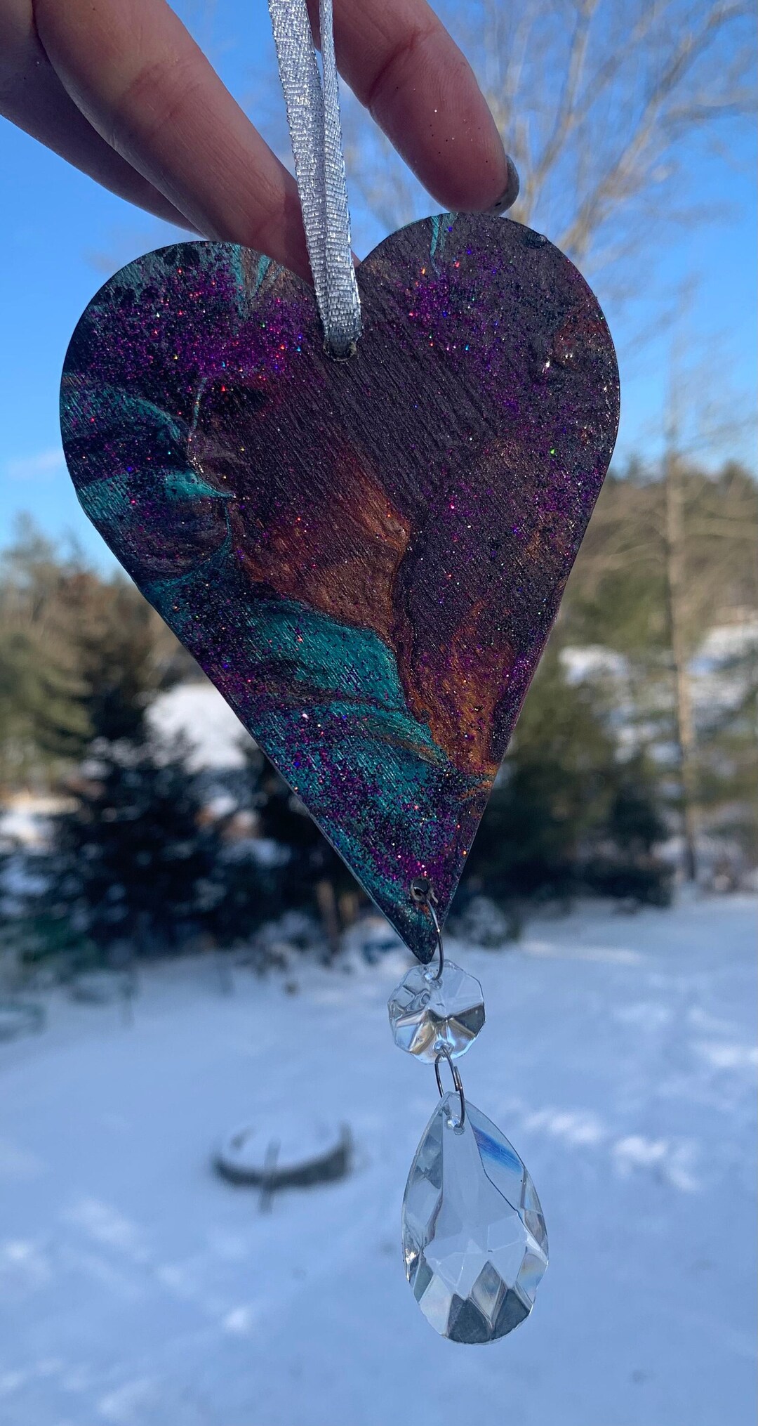 Heart Decor-heart Gift-heart Acrylic Wall Art-heart Hanging Art-heart ...