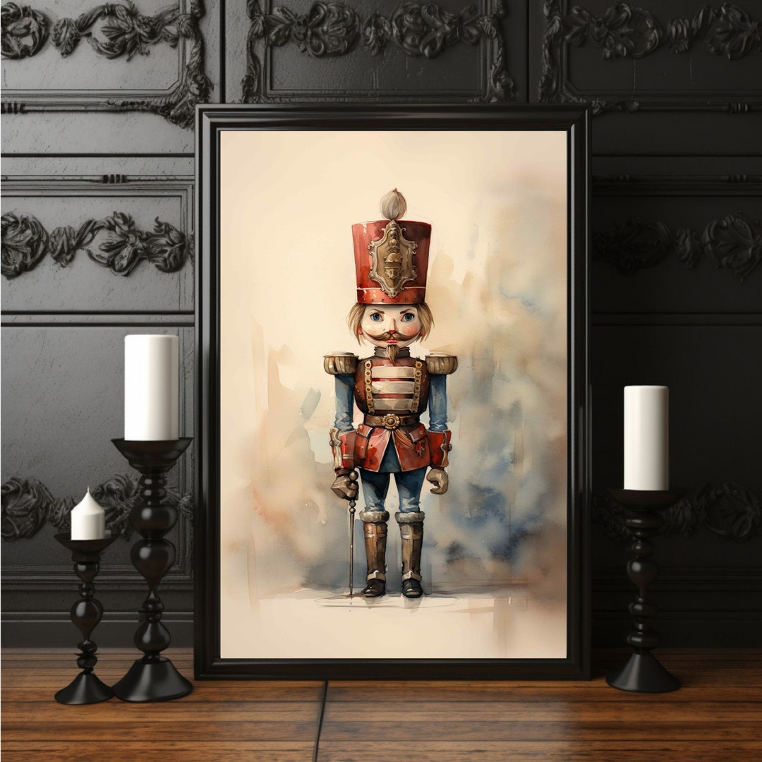 Nutcracker No.6 Art Print, Vintage Christmas Wall Decor - Etsy