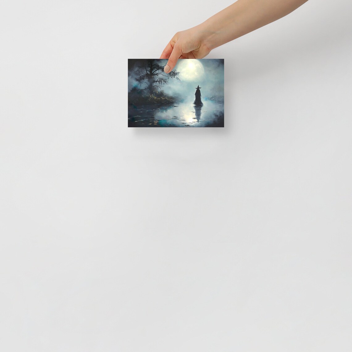 Witch at Lake No.6 Art Print, Dark Academia, Gothic, Cottagecore ...