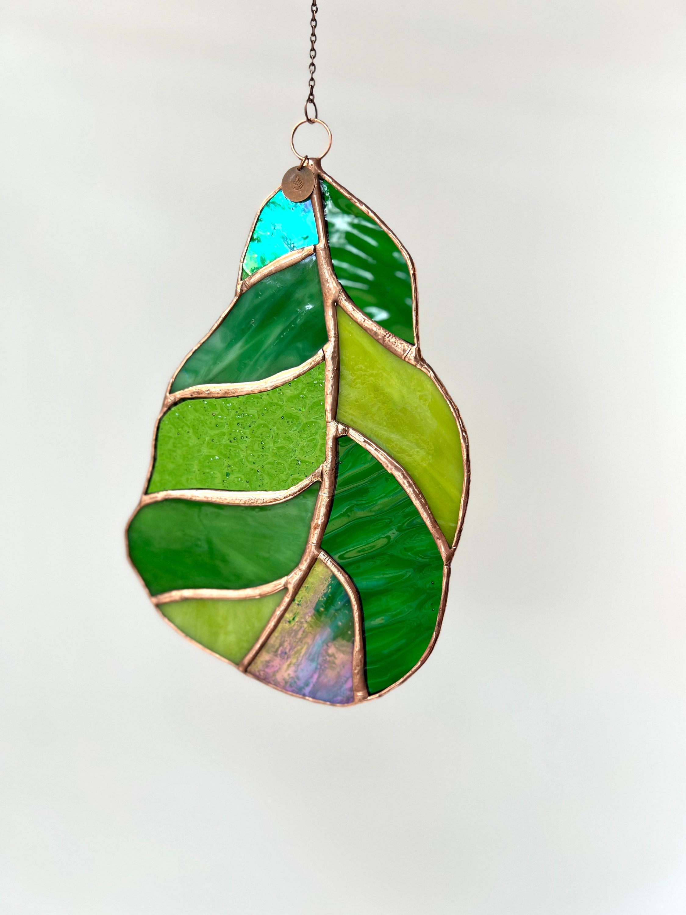 Fiddle Leaf Fig Stained Glass Suncatcher - Etsy