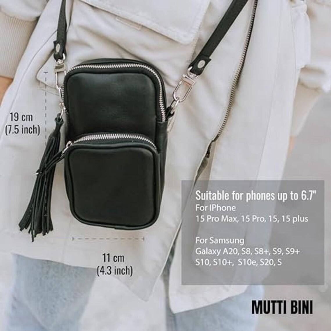 Phone Pouch Leather Crossbody for Women Soft Small Purse for Women ...