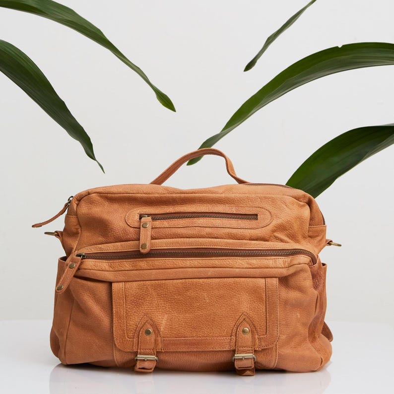 Handmade Leather Backpack for Women – Convertible Travel Bag – Genuine ...