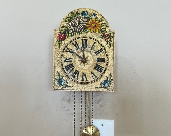 Shield Clock - Working - Vintage, Black Forest German Made. Very Cute ...