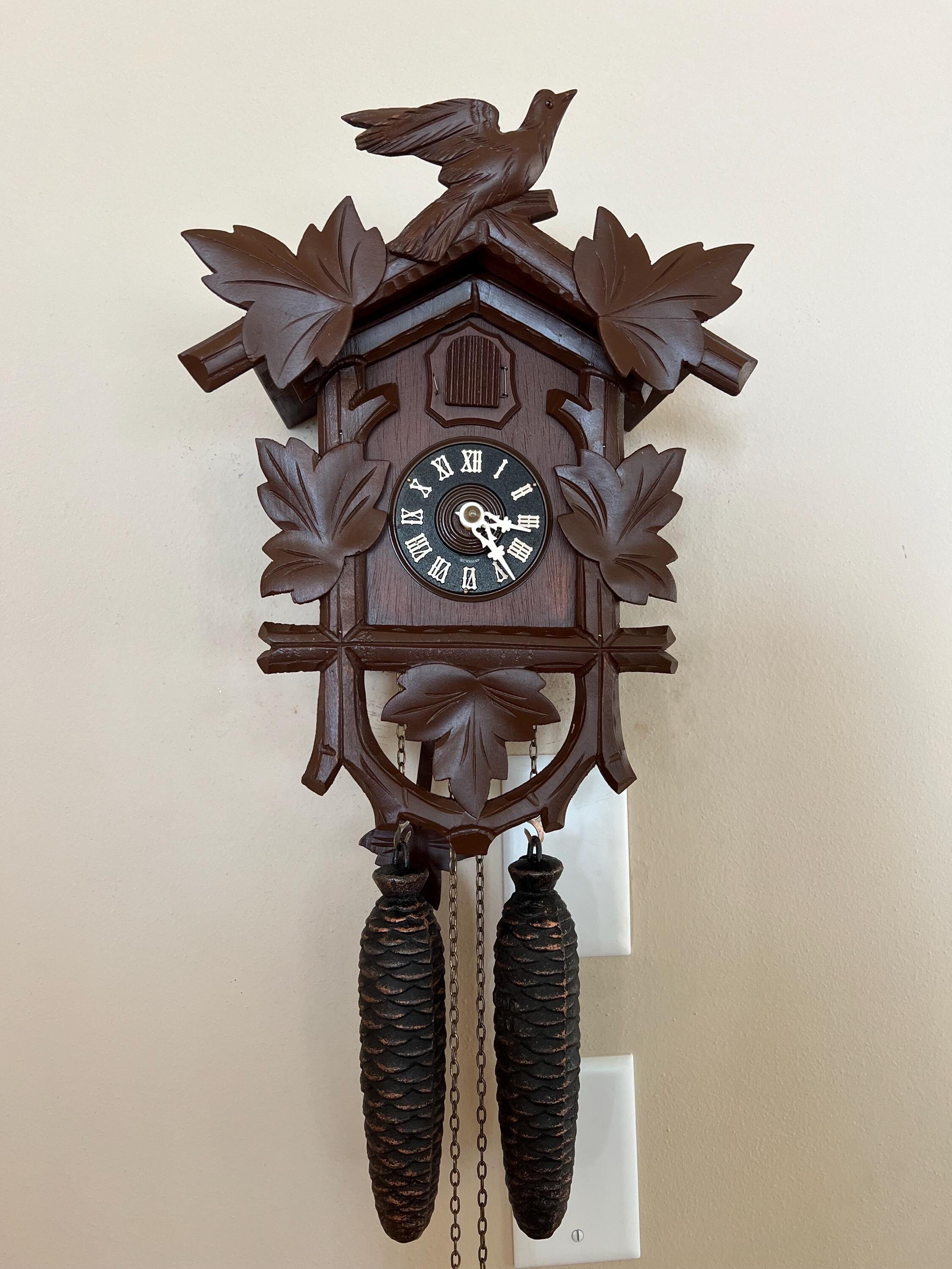 Working - 8-day - Vintage Black Forest German Made Cuckoo Clock - Dark ...