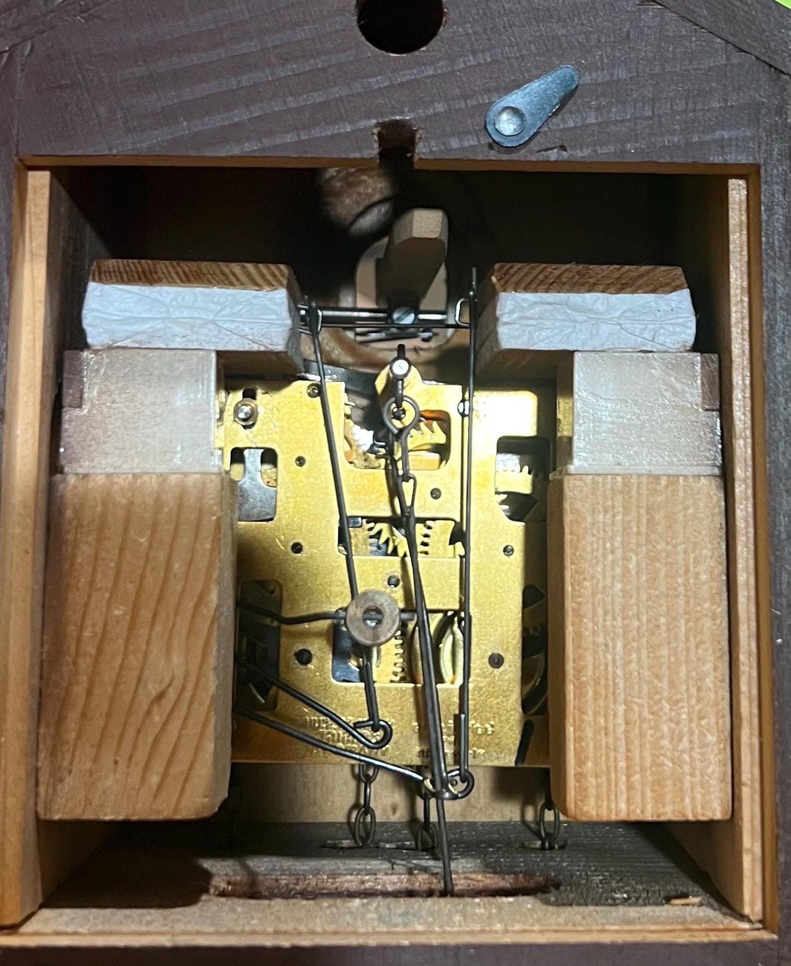 Cuckoo Clock, Squirrel Topper Working Vintage, Black Forest German Made ...